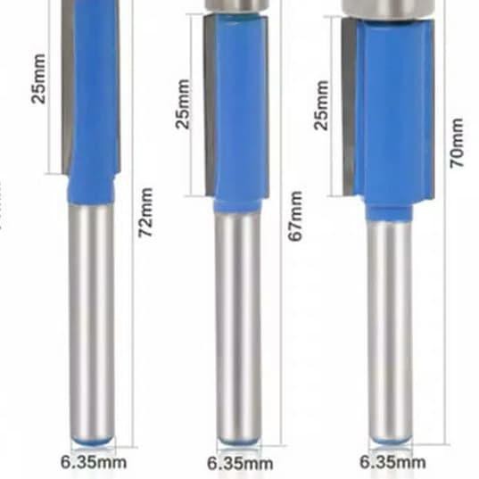 Jual Mata Profil Lurus Straight Flush Trimmer Router Bits HPL Edging ...