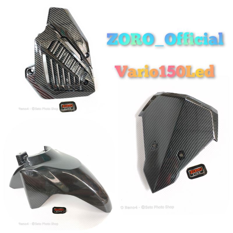 Jual Paket Cover Carbon Vario150 Lama / Vario125 Lama 2015-2017 Spakbor ...