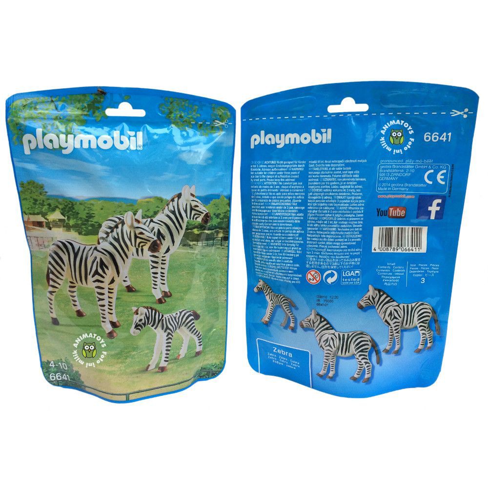 Jual Action Figure Hewan Kuda Zebra Family Playmobil 6641 Animatoys ...