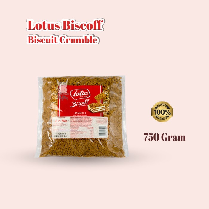 Jual Lotus Biscoff crumble topping 750 gram Remahan biskuit lotus ...