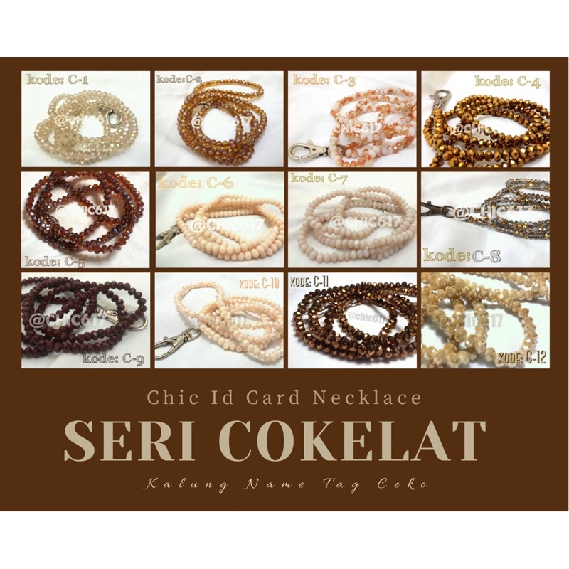 Jual Lanyard Beads Manik Kalung Name Tag Tali Nametag Mute Mote Id Card ...