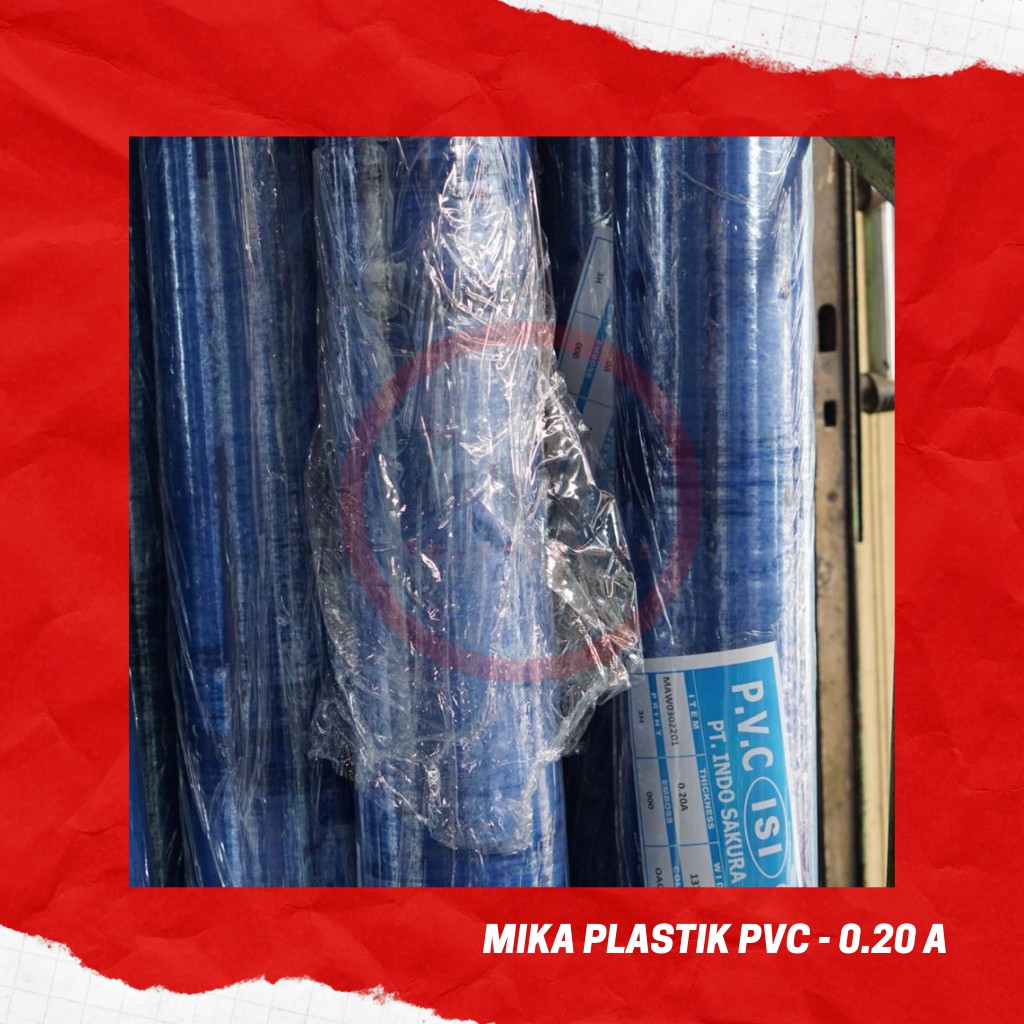 Jual Mika Bahan Plastik PVC Face Shield Ketebalan 0.20, 0.25, 0.30 ...