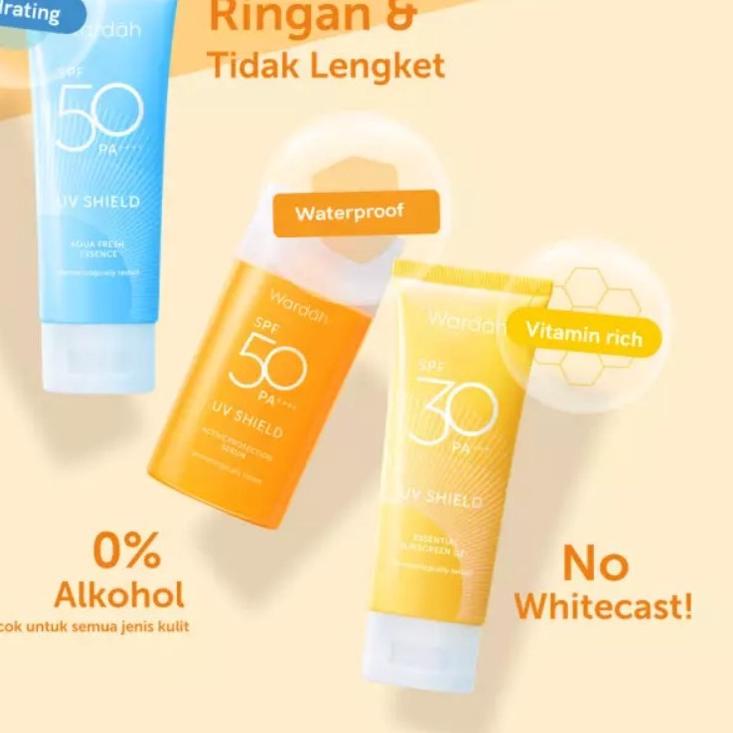 Jual Original Wardah UV Shield Essential Sunscreen Gel SPF 30 | Shopee Indonesia