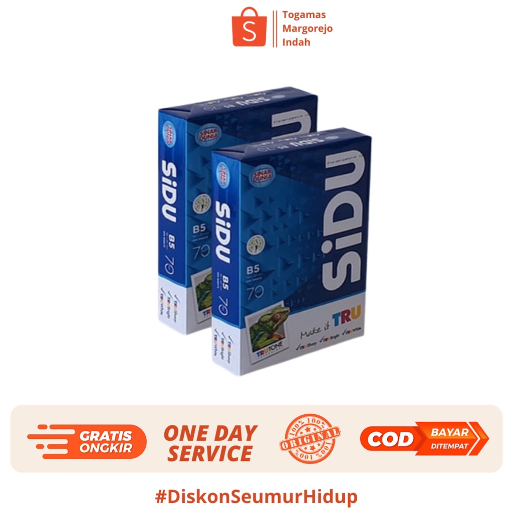 Jual KERTAS HVS B5 70 GR SINAR DUNIA | Shopee Indonesia