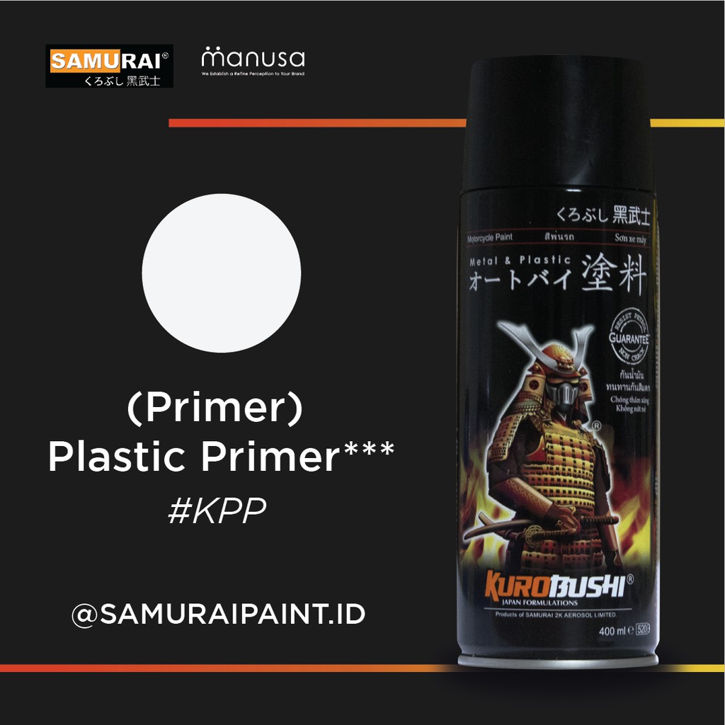 Jual Samurai Paint Plastic Primer #kpp 1k Series Primer Cat Aerosol ...