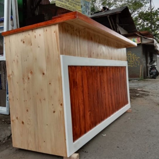 Jual Meja Kasir Meja Resepsionis Meja Bar Stand Booth Jati Belanda NEW ...