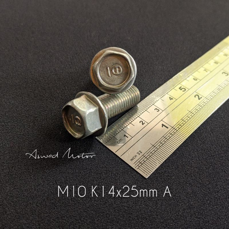 Jual Baut Topi M10x100mm M10x90 M10x80 M10x70 M10x60 M10x40 M10x25 ...