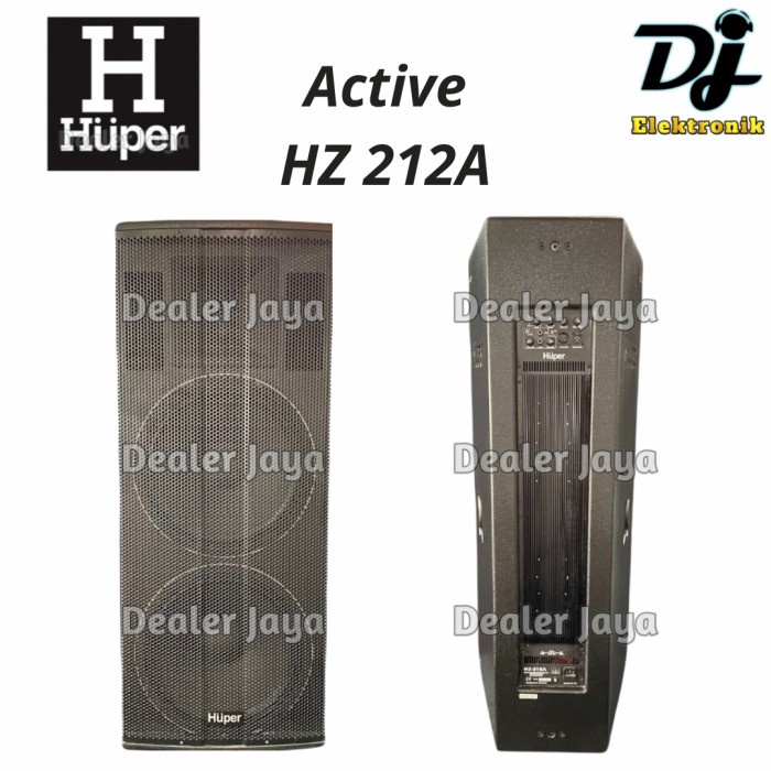Jual Speaker Aktif Huper HZ212A / HZ 212 A / 212A - 2 x 12 inch ...