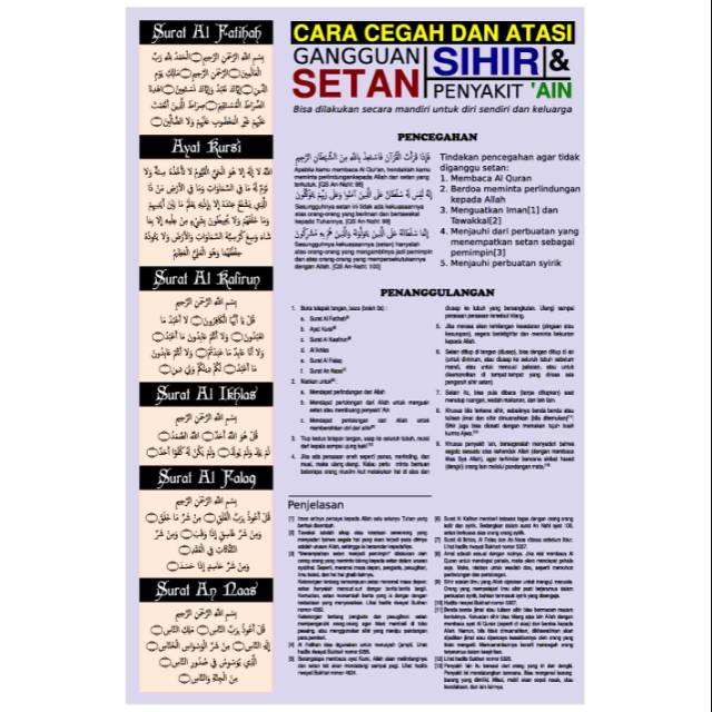 Jual Poster Panduan Praktis Pengobatan Ruqyah Mandiri | Shopee Indonesia