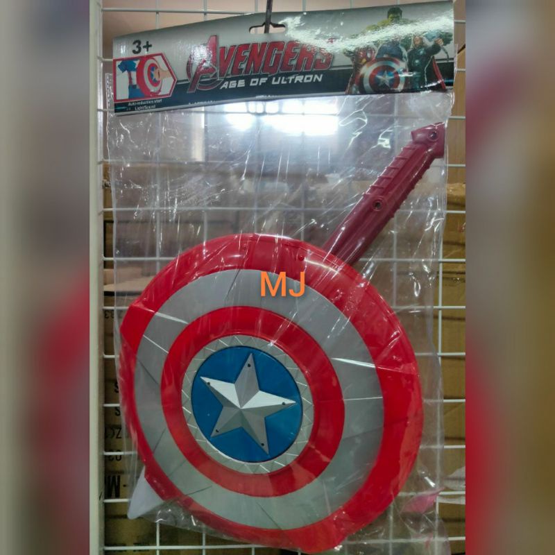 Jual Mainan tameng captain America Avengers dengan pedang plastik EJ ...
