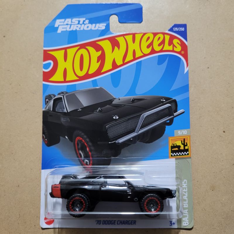 Jual HOT WHEELS '70 DODGE CHARGER / BAJA BLAZERS [ BLACK RED ] | Shopee ...