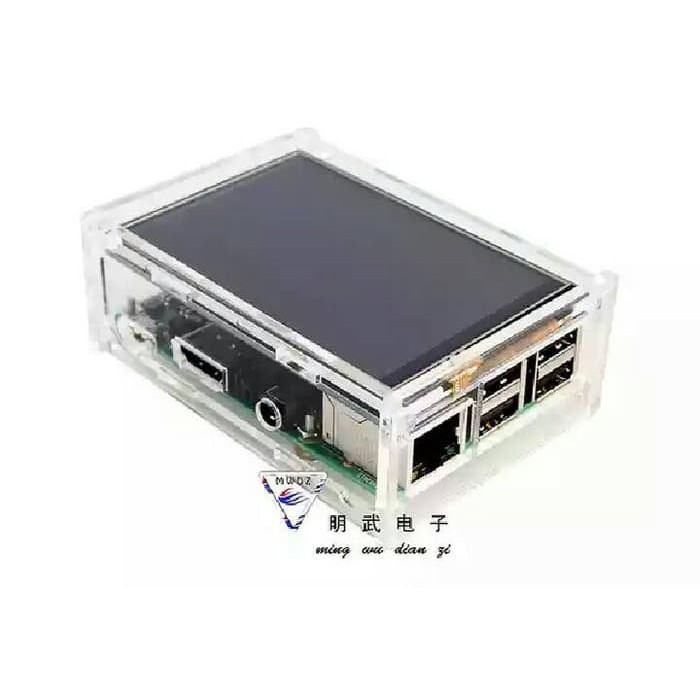 Jual kotak shell akrilik Raspberry Pi 2 raspberry pi 3 LCD touchscreen ...