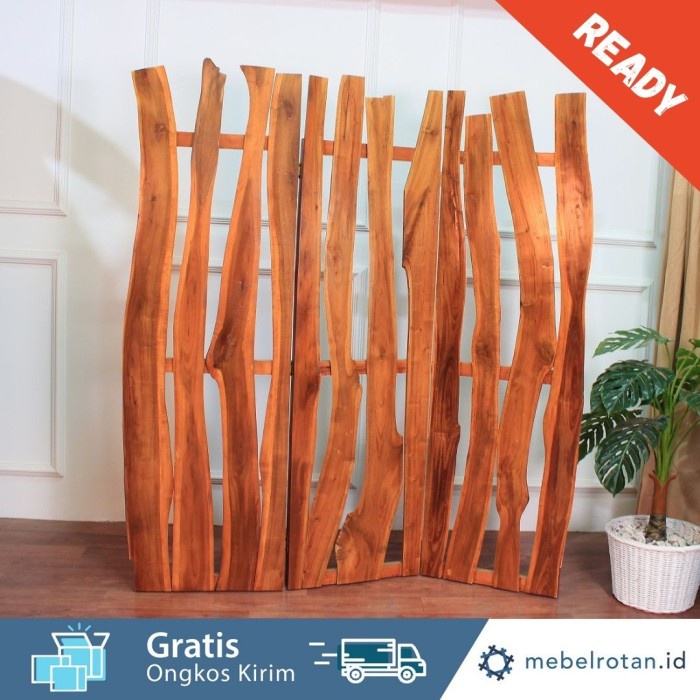 Jual Penyekat Ruangan Kayu Wood Divider Partisi Sketsel 069 | Shopee ...