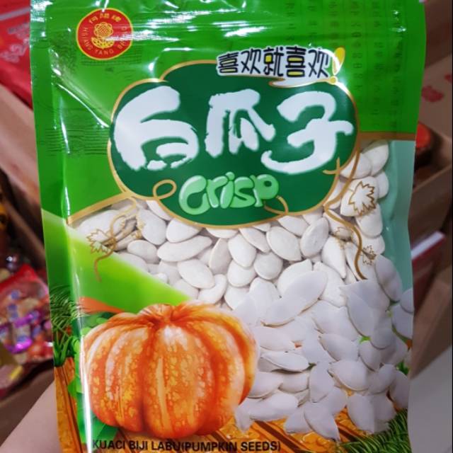 Jual Kuaci Putih Crisp Biji Labu Pumpkin Seeds 250 gr / 1 kg Import ...
