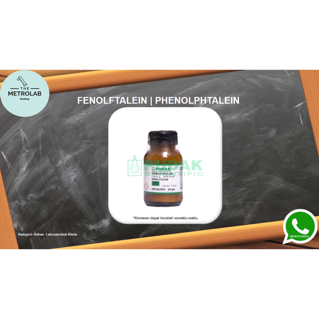 Jual Fenolftalein | Phenolphtalein | Serbuk | 25 g | Shopee Indonesia
