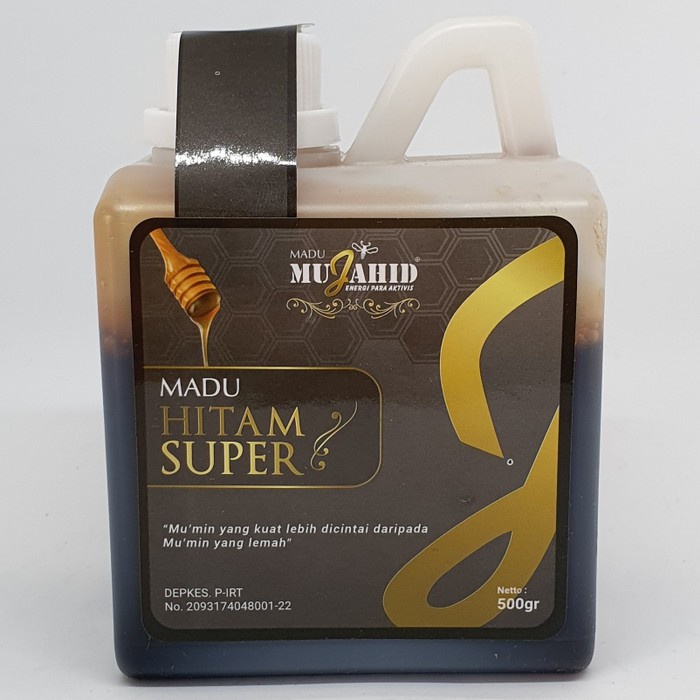 Jual Madu Hitam Super Mujahid 500gr | Herbal Madu Hitam Pahit Mujahid ...