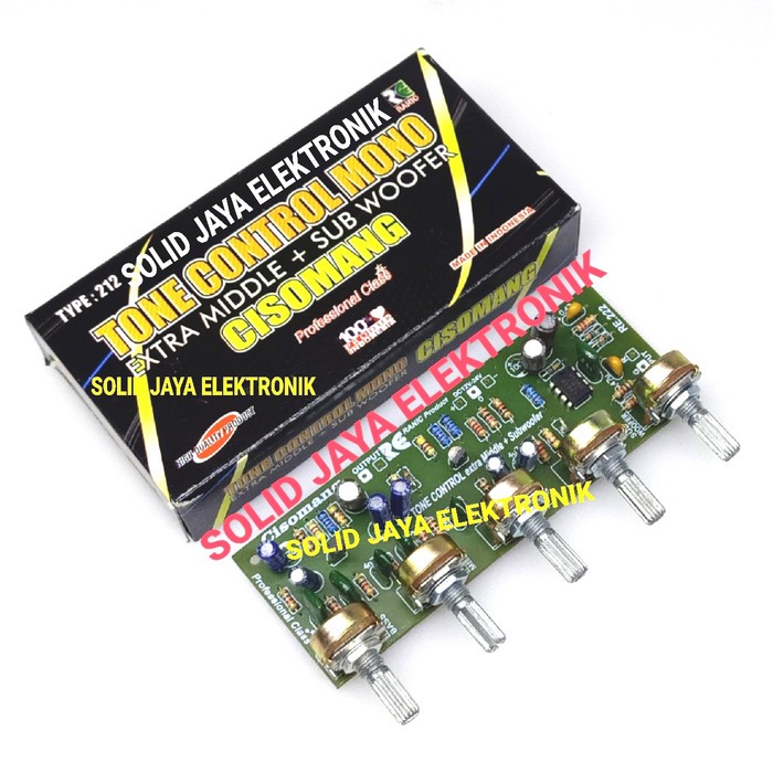 Jual KIT TONE CONTROL MONO SUB MIDLE SUBWOOFER MIDDLE 5 POTENSIO ...