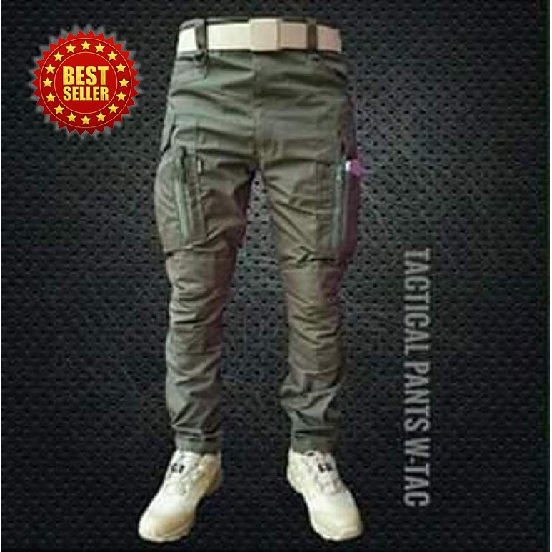 Jual Celana Kargo Panjang Tactical W-TAC Premium Celana Warion Tactical Terbaru Warna Hijau Tua ...
