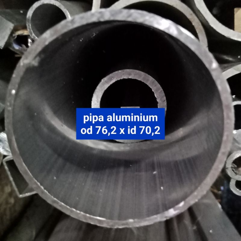 Jual Pipa Aluminium od 76,2 x id 70,2 / pipa alumunium harga per 10cm ...