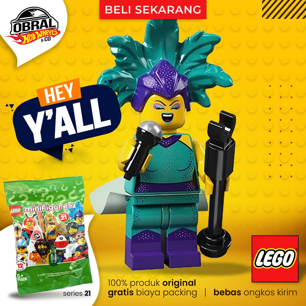 Jual Lego Minifigures series 21 - Cabaret Singer | Shopee Indonesia