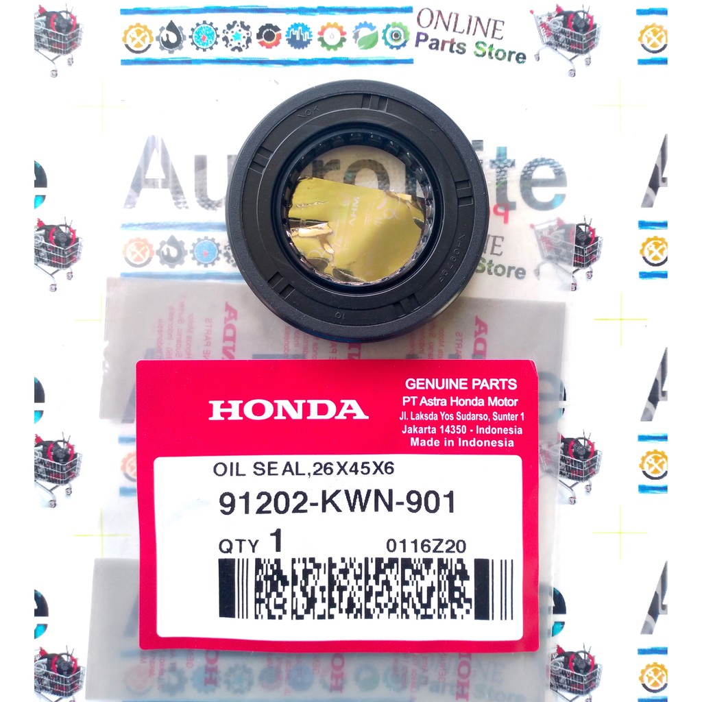 Jual Oil Seal Crankshaft CVT As Kruk Kiri 26x45x6 91202-KWN-901 ...