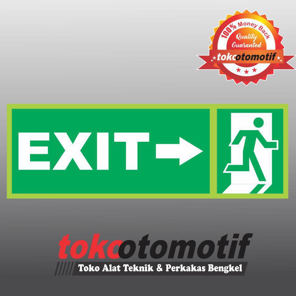 Jual Sticker Safety Sign K3 Tanda Arah Exit Arrow Right Top Brand ...