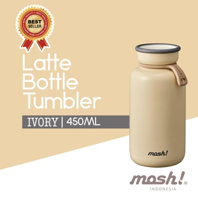 Jual Botol minum termos stainless steel 450ml bottle tumbler Mosh Latte ...
