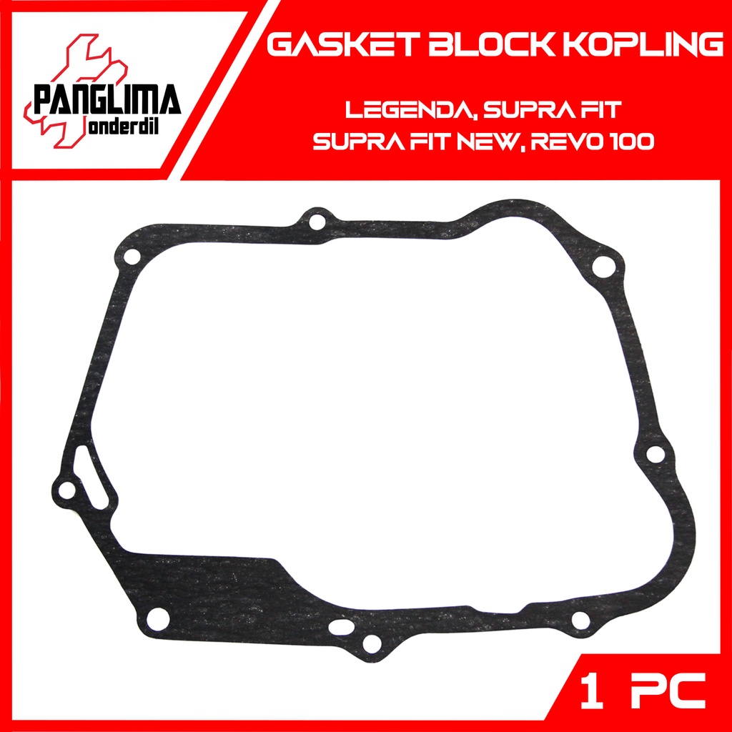 Jual Gasket Block Kopling Legenda & Supra Fit Lama-New & Revo 100 Hitam Packing-Paking Blok ...