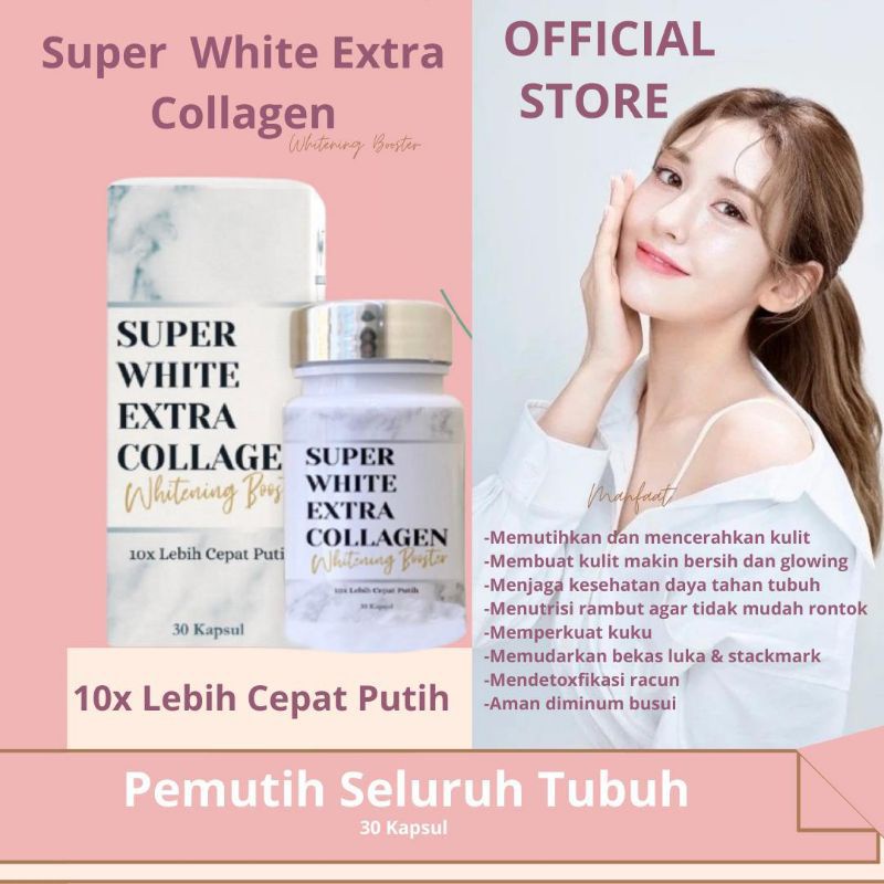 Jual SUPER WHITE EXTRA COLLAGEN | Shopee Indonesia