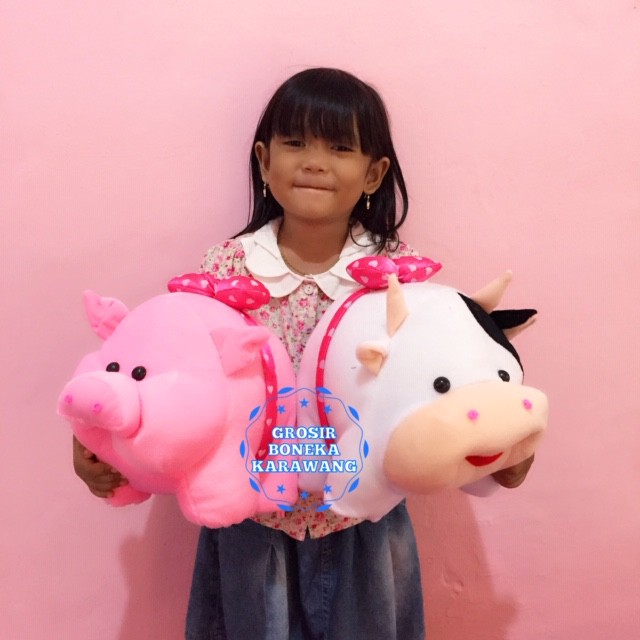Jual Boneka Sapi / Babi XL Mainan Anak & Dekorasi / Mainan Edukasi Anak ...
