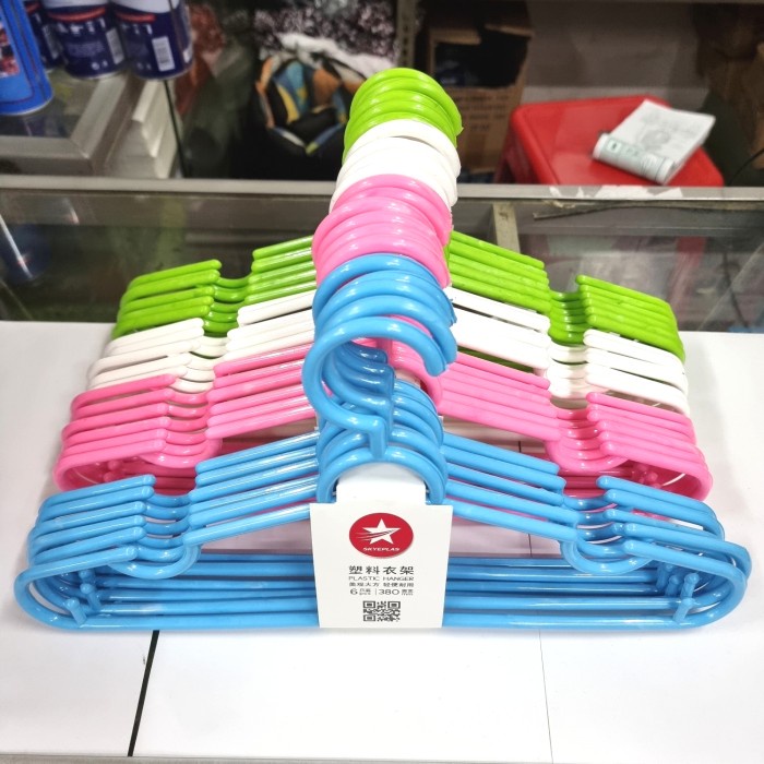 Jual Hanger Gantungan Baju Bintang Soft Lebar 38cm isi 6pcs | Shopee ...