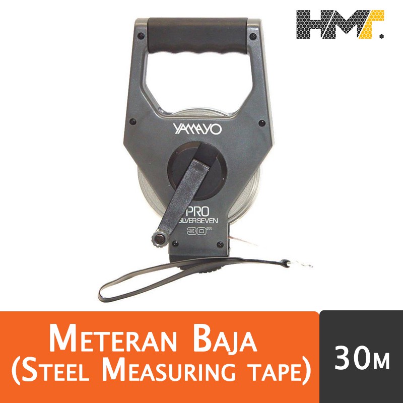 Jual YAMAYO Meteran Baja 30m / Steel Measuring Tape PRO SILVER SEVEN ...
