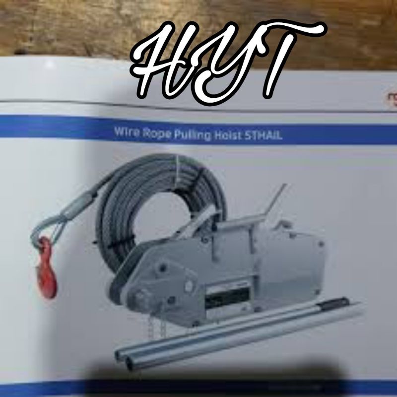 Jual Tirfor 3.2 Ton x 20 Meter Wire Rope Pulling Hoist Original ...