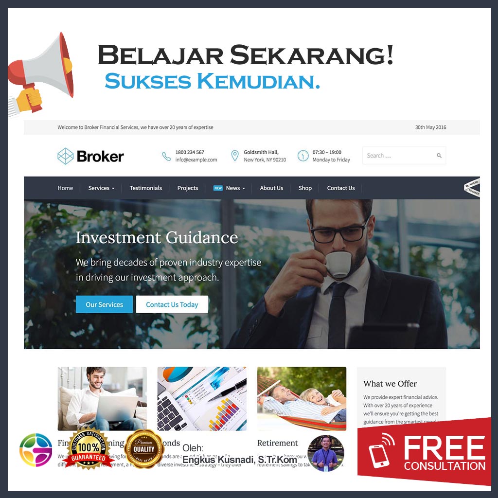 Jual Tutorial membuat web profil perusahaan menggunakan wordpress ...