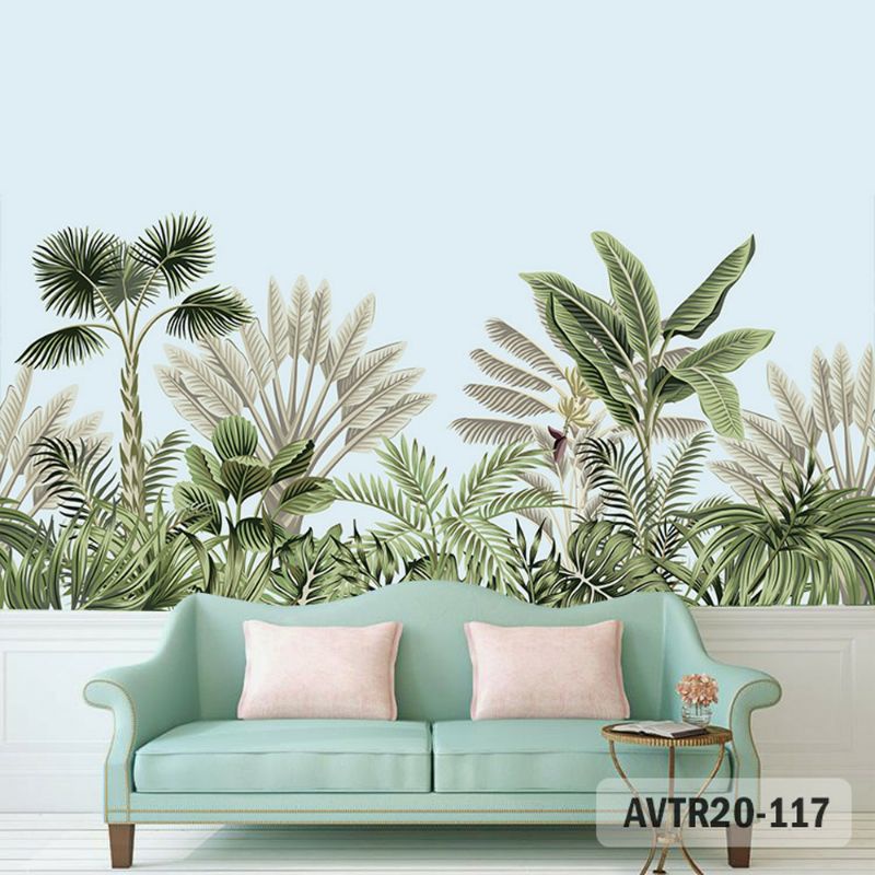 Jual Wallpaper Custom Tema Tropical Wallpaper Motif Daun Monstera