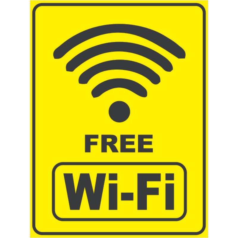 Jual stiker free wifi | Shopee Indonesia