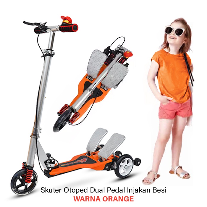 Jual Skuter Otoped Dual Pedal Injakan Besi / Scooter Otopet | Shopee ...