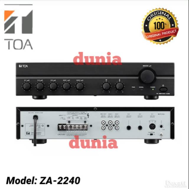 Jual Amplifier TOA ZA-2240 (240 Watt) | Shopee Indonesia