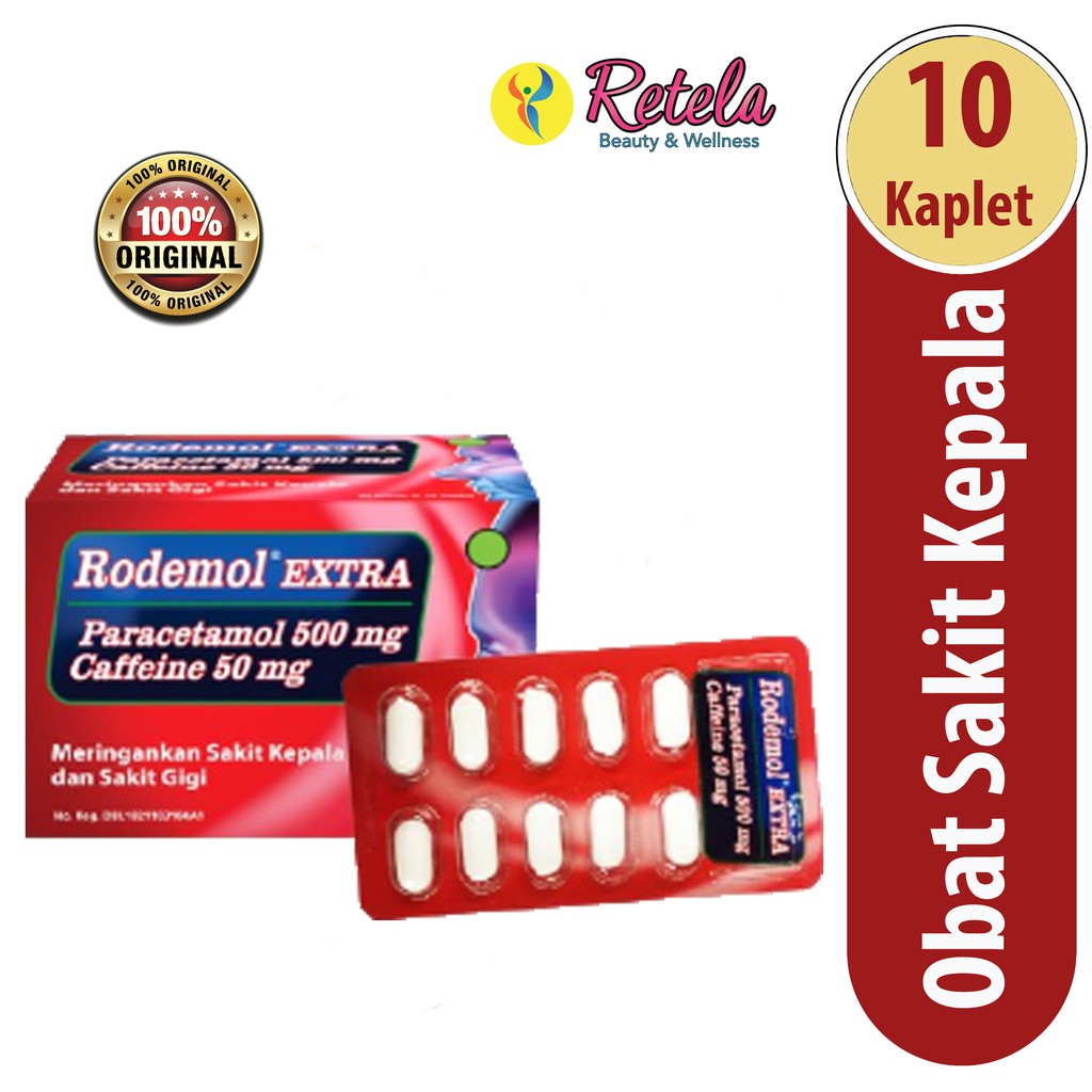 Jual Rodemol Extra 1 Blister @ 10 Kaplet / Sakit Kepala / Sakit Gigi ...