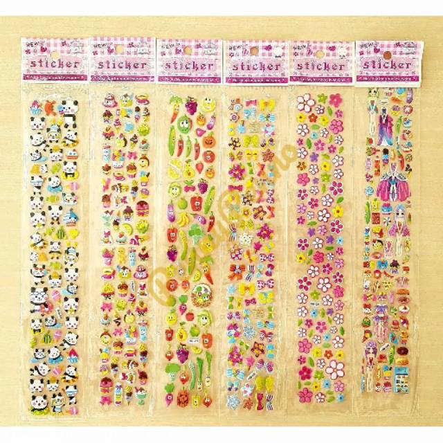 Jual Stiker laser panjang mix carakter isi 20 lembar | Shopee Indonesia