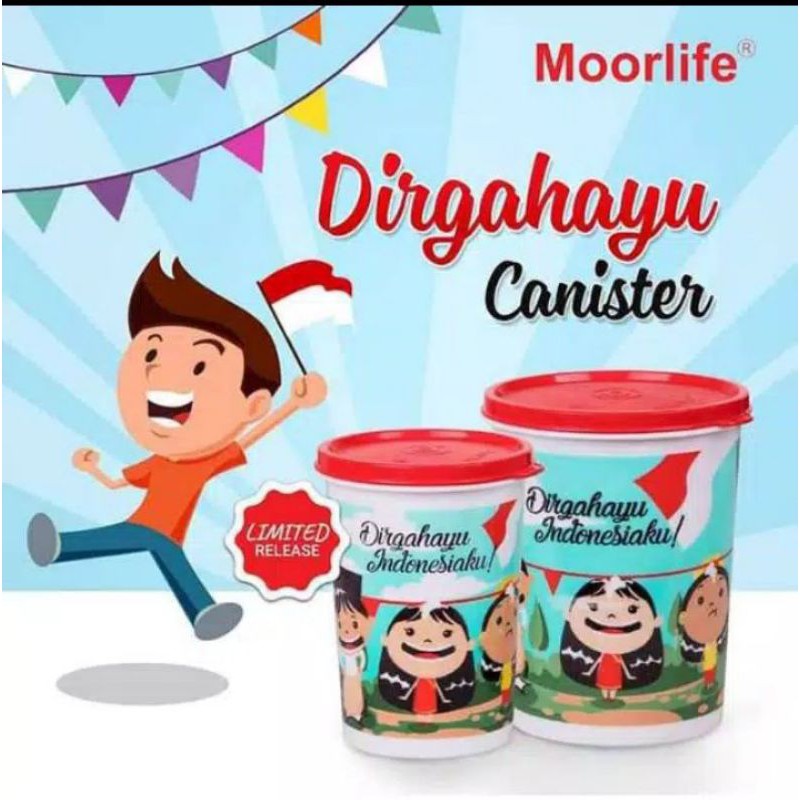Jual canister moorlife dirgahayu, 1paket isi 2 pcs toples moorlife ...