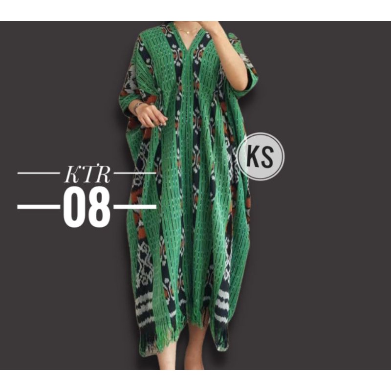 Jual KTR/ KAFTAN FULL TENUN/DRESS TENUN JUMBO/TENUN JEPARA ASLI/DRESS TENUN WANITA/kasihstore_ks ...