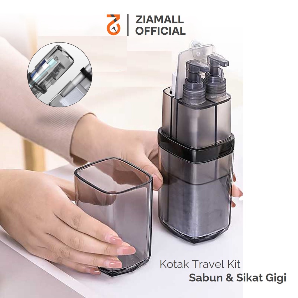 Jual Kotak Botol Travel 4 / 7 in 1 Organizer Toiletries Kit Dispenser ...