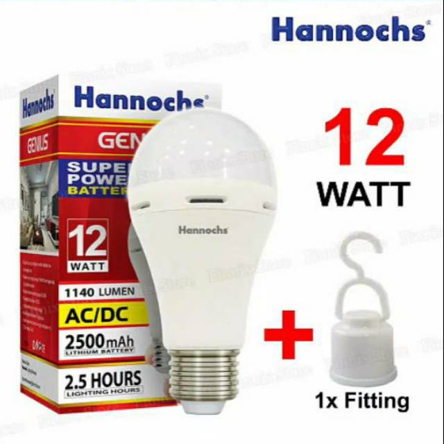 Jual Lampu Led Genius Hannoch 12 Watt Emergency, Lampu Darurat | Shopee ...