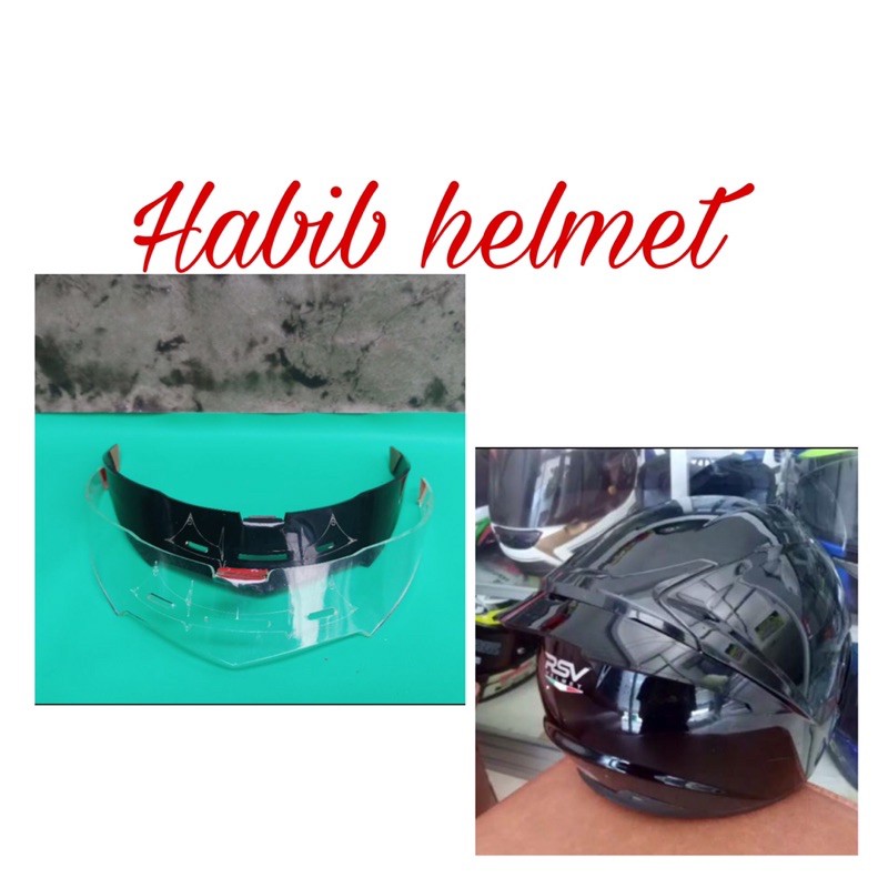 Jual SPOILER HELM RSV FF500 Free Buble Warp AKRILIK 3MM CLEAR SMOKE ...