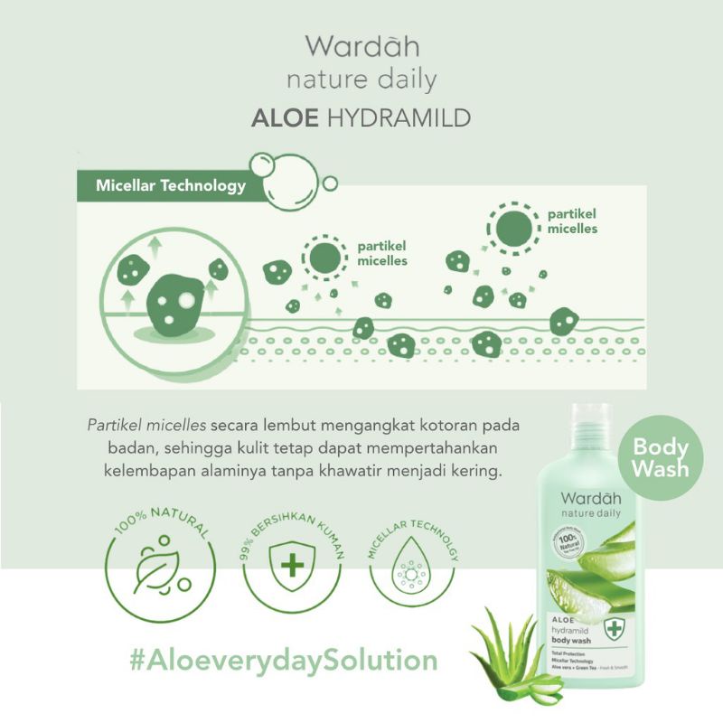 Jual wardah Aloe hydramild body wash | Shopee Indonesia