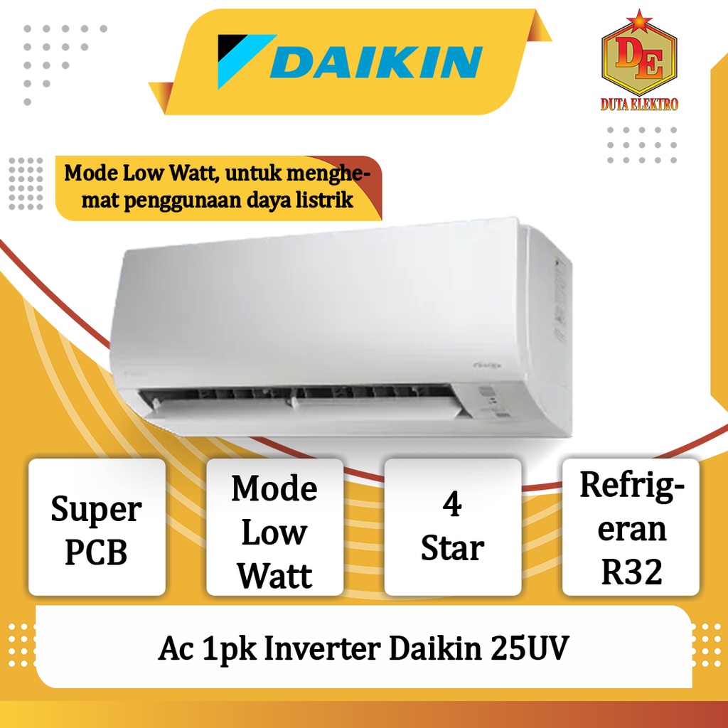 Jual AC 1pk Daikin STKQ 25 UV Thailand Flash Inverter | Shopee Indonesia