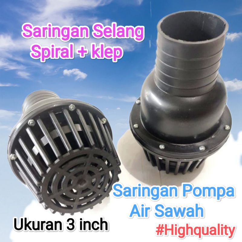 Jual Saringan selang spiral 3 inch / Saringan pompa alkon / Foot klep ...