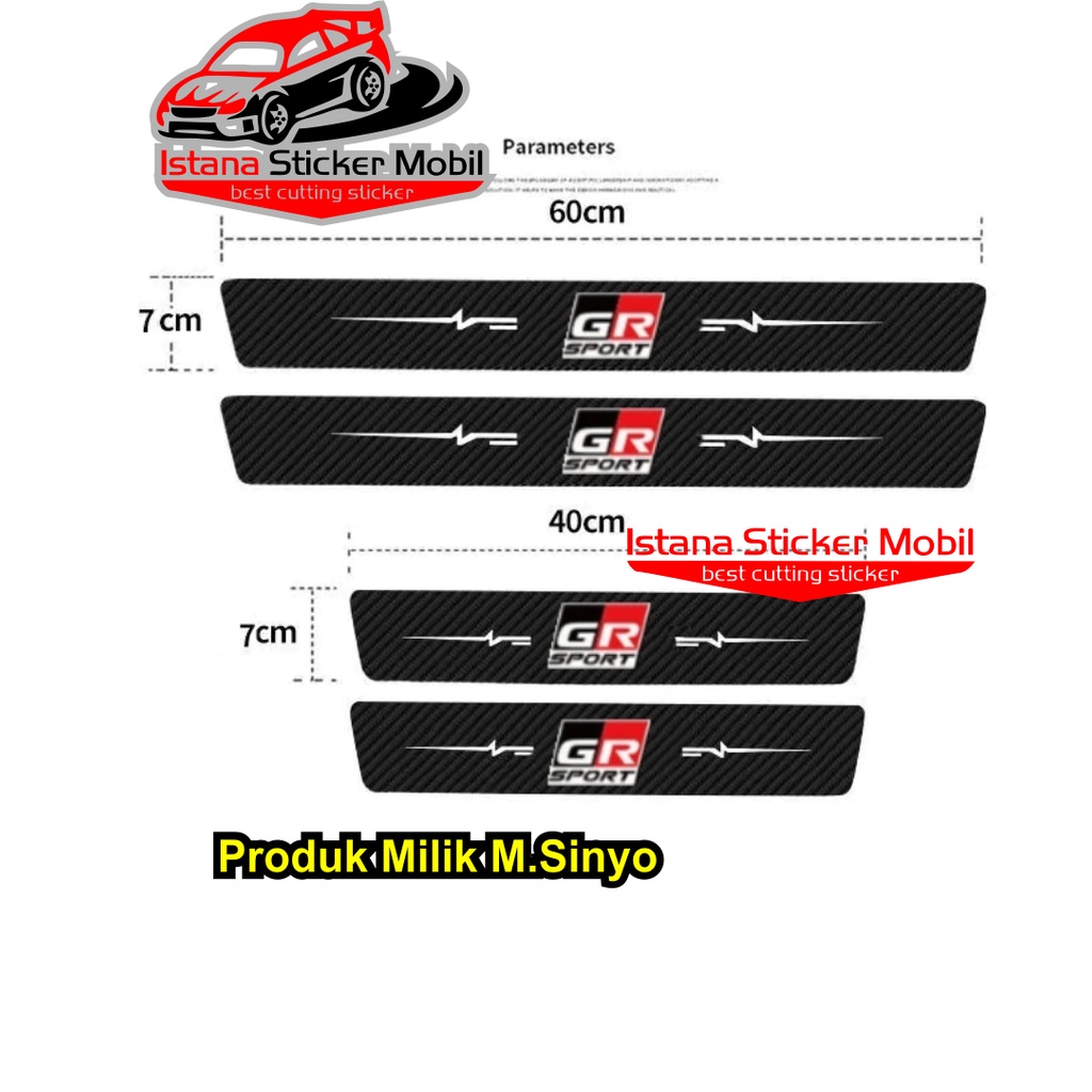 Jual Stiker Sticker gr sport Karbon 3d pelindung pijakan pintu mobil ...