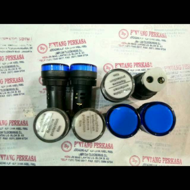 Jual Pilot Lamp LED 22mm 24VDC / 24 VDC Warna Biru Shemsco | Shopee ...
